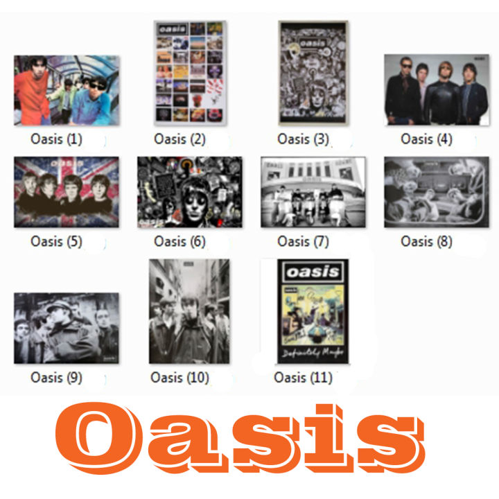 โปสเตอร์ รูปภาพ วงดนตรี Oasis (11แบบ) โอเอซิส ภาพวงดนตรี โปสเตอร์ติด ...