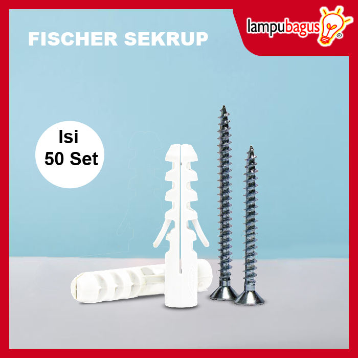 Fiser dan Sekrup Tembok / Viser Baut Tembok S6 & S8 Isi 50 Set | Lazada Indonesia