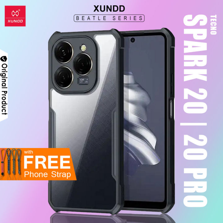 Xundd [Original] Beatle Clear Hybrid Shock Proof Armor Case for Tecno Spark 20 / Tecno Spark 20 ...