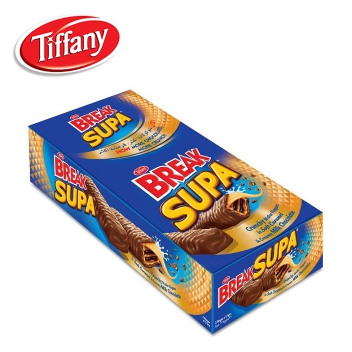 Hot TIFFANY Break Supa Crunchy Wafer Fingers in Soft Caramel and Creamy ...