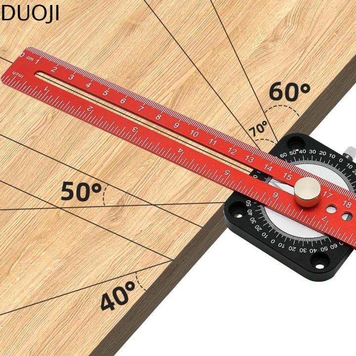 DUOJI Adjustable Woodworking Scriber Aluminum T-type DIY Measuring ...