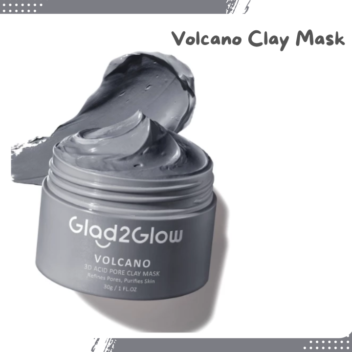 Glad2Glow Volcano 3D Acid Pore Clay Mask 30g/Masker Wajah | Lazada ...