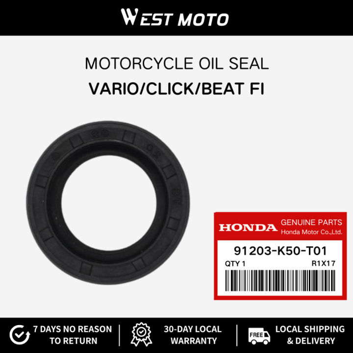 Honda OIL SEAL (Torque drive shaft) CLICK 125i,150i, Beat Fi (91203-K50 ...