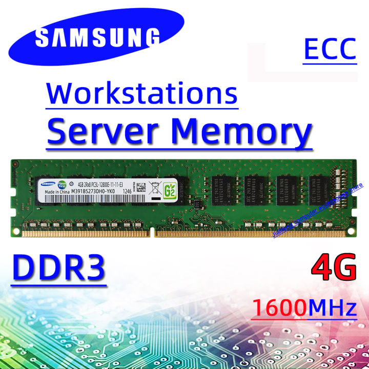 Samsung Ddr3 4GB 1333MHz 1600MHz Server Workstation Memory ECC RAM PC3 ...