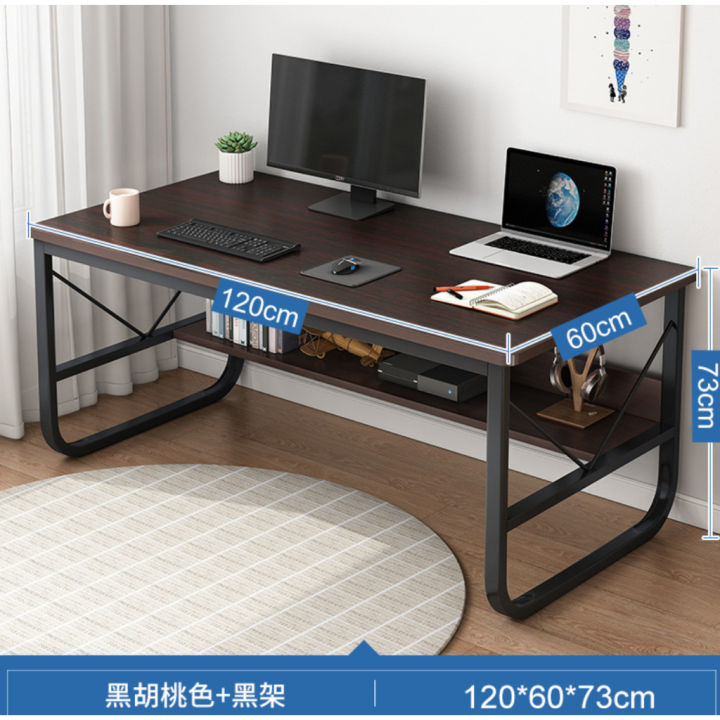 120cm x 60cm Wooden Computer Study Table With Rack | Lazada Singapore