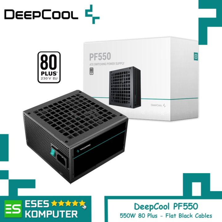 PSU DeepCool PF550 550W 80 Plus | All Flat Black Cables | Lazada Indonesia