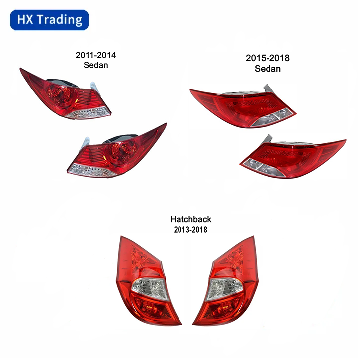 Hyundai Accent Tail Light 2011-2018 Model/RB/Solaris Verna/Sedan ...