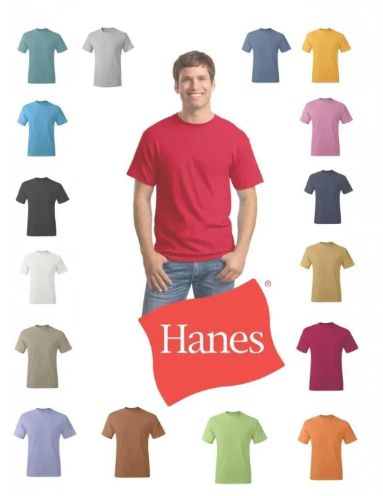 HANES ORIGINAL T-SHIRT N-Neck 1 pack assorted color | Lazada PH