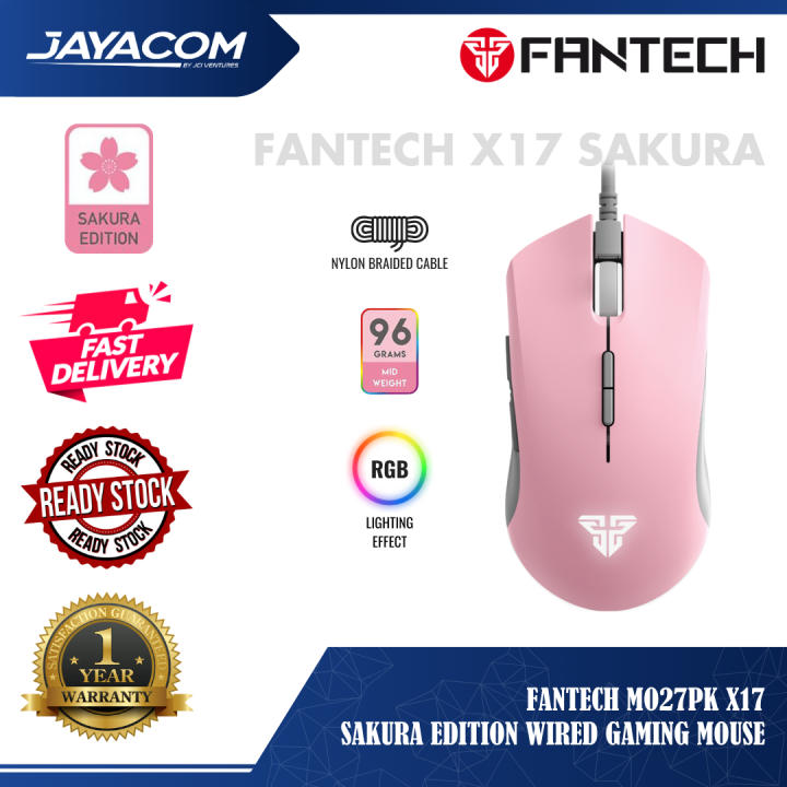 Fantech X17 Blake Sakura Edition Wired Gaming Mouse (MO27PK) | Lazada