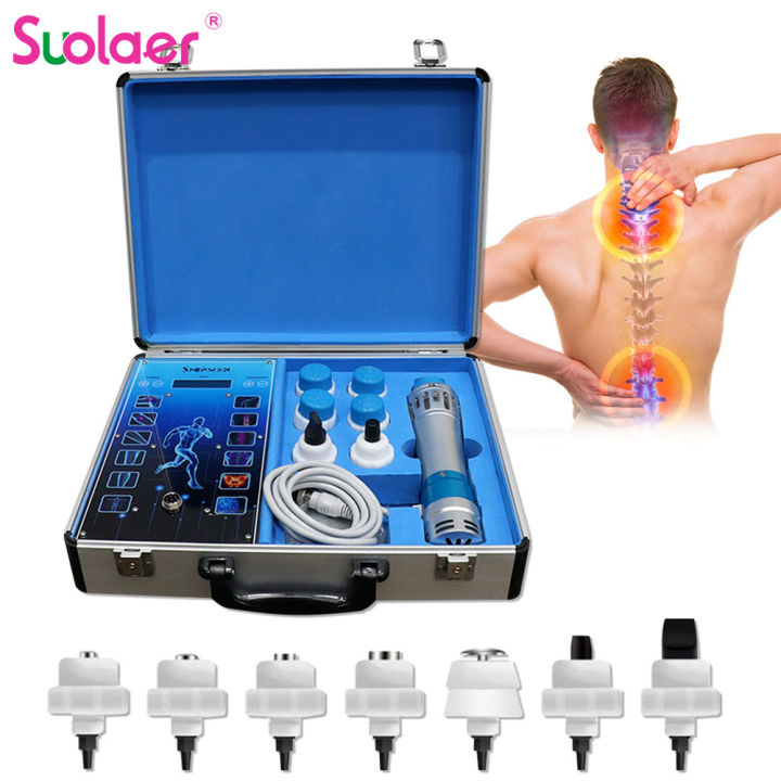 Suolaer Muscle Massager Shockwave Therapy Machine With 7 Heads ED ...