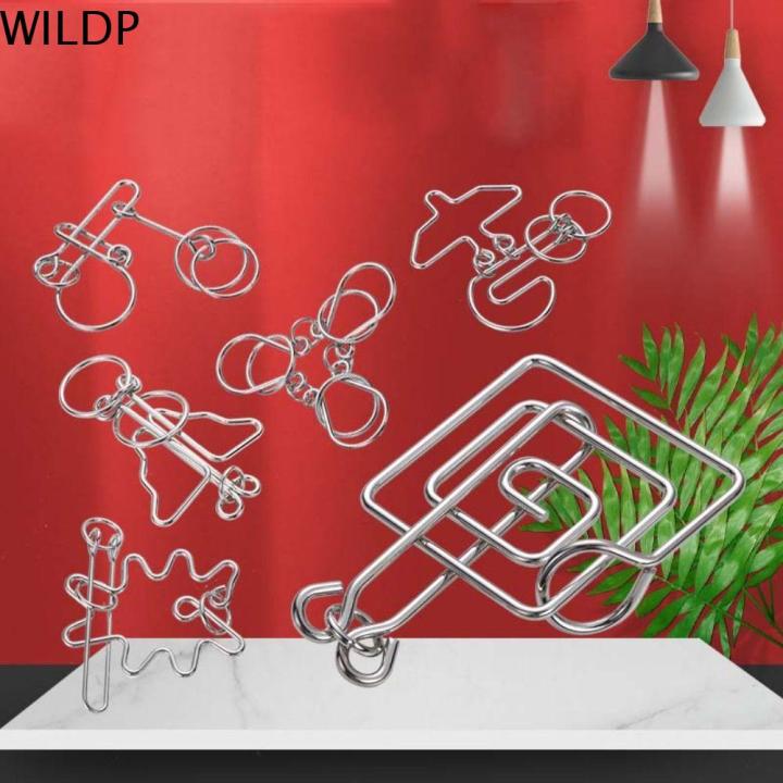 WILDP Toy For Children IQ Mind Brainteasers Games 3d Puzzle Wire ...