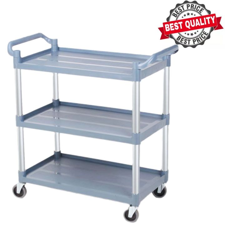3 TIERS PLASTIC MULTIFUNCTIONAL TROLLEY / SERVING TROLLEY / 3 TINGKAT ...