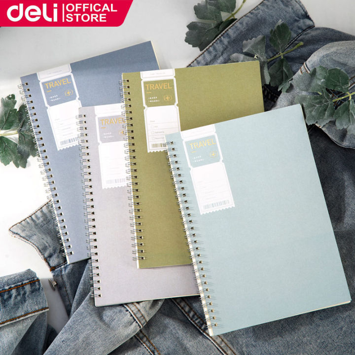 Deli 60 Pages A5 Spiral Binder Notebook for School Supplies Aesthetic ...