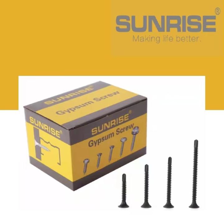 BLACK SCREW PER BOX! Sunrise brand Black gypsum screw, For wood For ...
