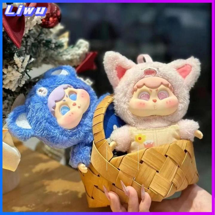 LIWU กล่องตาบอดตุ๊กตายัดไส้ กล่องตาบอดเด็ก Dudu ซีรี่ส์น่ารัก จี้ห้อย ...