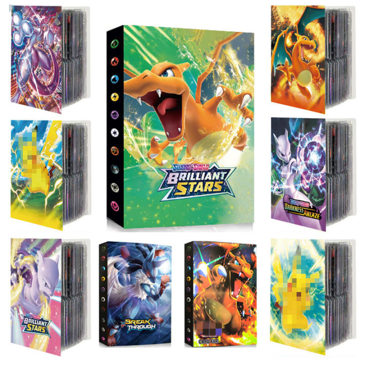 Pokemon 240 Card Album Book Anime Map Game Pikachu Cards Holder Binder ...