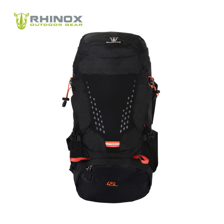 Rhinox 195 Mountaineering Bag With Fixed Back Steel Frame | Rain Cover ...