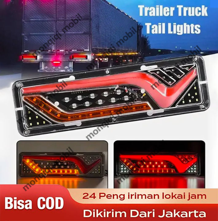 2Pcs Lampu Stop Mobil Pick Up Carry Lampu Stoplamp Pickup 12V/24V Lampu ...