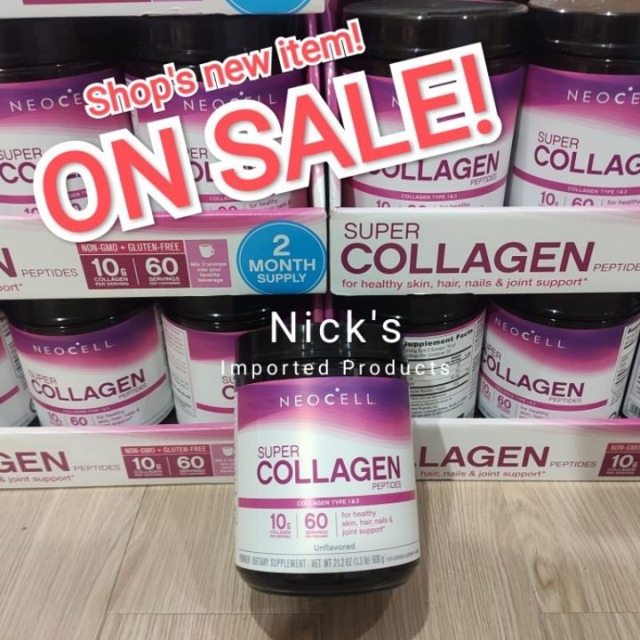 USA Neocell Super Collagen Peptides 600 Grams Collagen Powder Type 1 ...