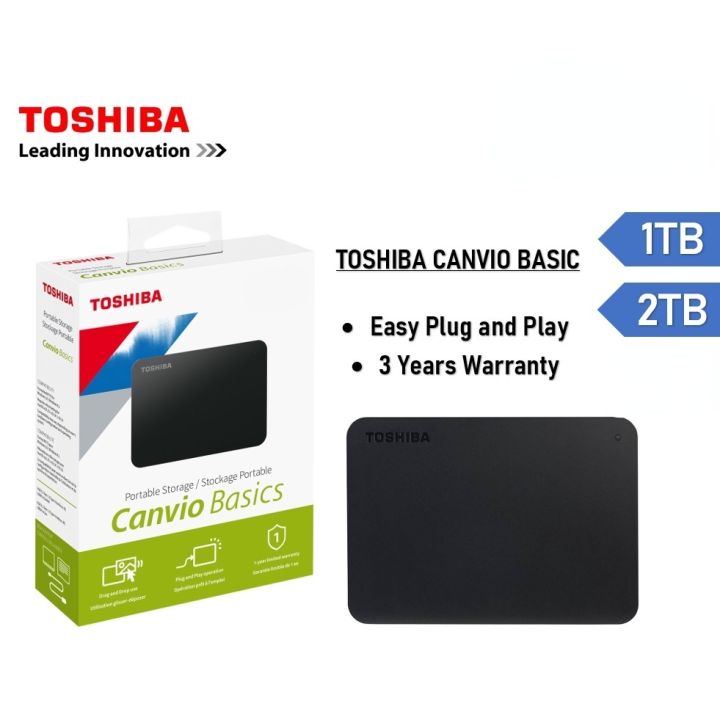 Toshiba External Hard Disk Canvio BasicsCanvio Advance Portable HDD USB 3.0 2TB 1TB | Lazada.co.th