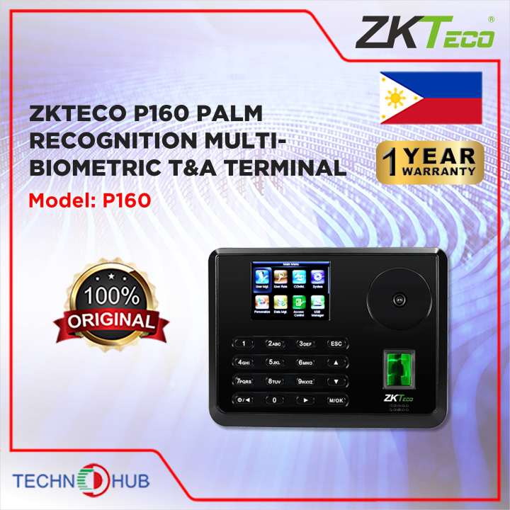 ZKTECO P160 PALM RECOGNITION MULTI-BIOMETRIC T&A TERMINAL | Lazada PH ZKTECO P160 PALM RECOGNITION MULTI-BIOMETRIC T&A TERMINAL | Lazada PH