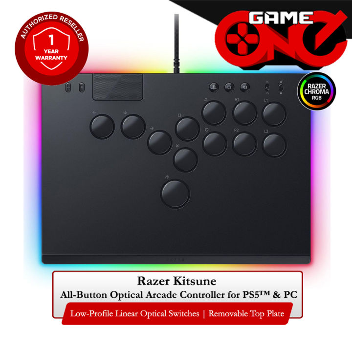 Razer Kitsune All-Button Optical Arcade Controller for PS5™ and PC ...