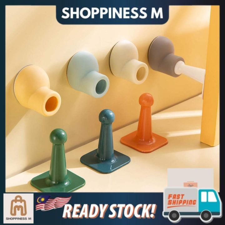 Anti-collision Door Stopper Non-drill Cute Shoes design self-adhesive paste Silent Door ...