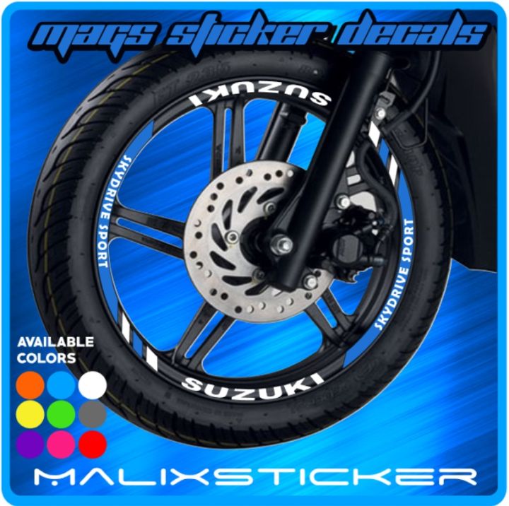 SKYDRIVE SPORT MAGS STICKER SET FOR 2 TIRES | Lazada PH