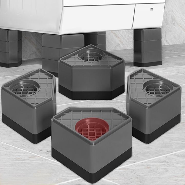 4pcs Roller Washing Machine Footrest Base Anti-Slip Anti-Shock Fixed ...