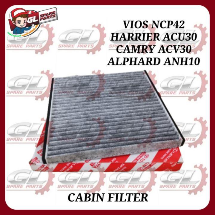 CABIN FILTER TOYOTA VIOS NCP42 CAMRY ACV30 ESTIMA ACR30 ALPHARD VELLFIRE ANH10 HARRIER ACU30 ...