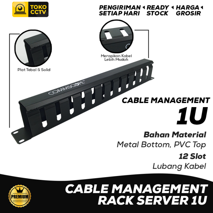 Wire Management, Cable Management 1U Horizontal Patch Panel | Lazada Indonesia