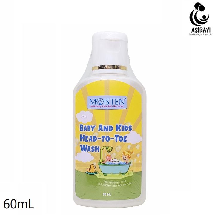 Moisten 60ml Baby and Kids Head to Toe Wash Sabun Sampo Bayi | Lazada ...