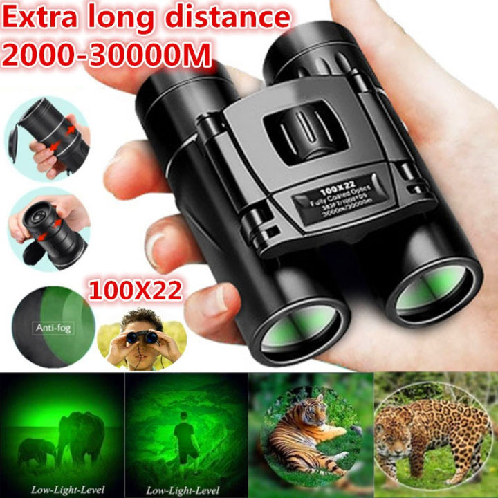 30x60 Sakura Telescope Foldable Day Night Vision Optical Binocular ...