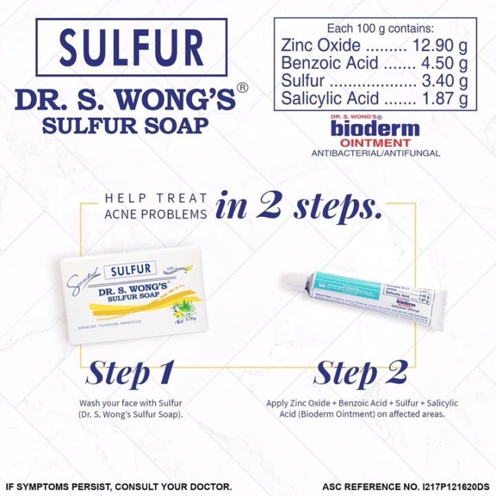Bioderm Ointment and Sulfur Soap by Dr. Wong | Lazada PH