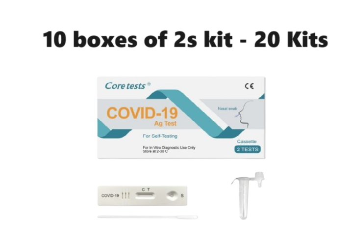ART TEST KIT - Core Tests Covid 19 Ag Test Kit - 10 Boxes of 2s Kit ...