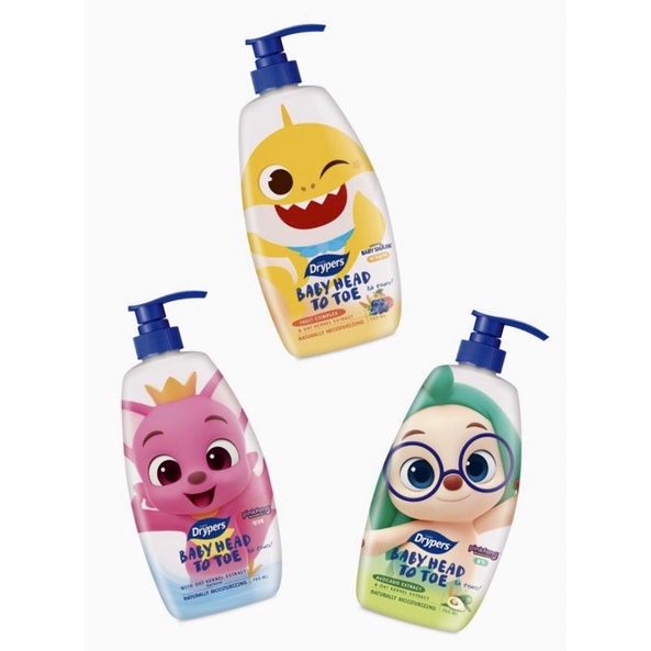 [PinkFong Design] Drypers Head to Toe - 750ml (Limited Edition) Baby ...