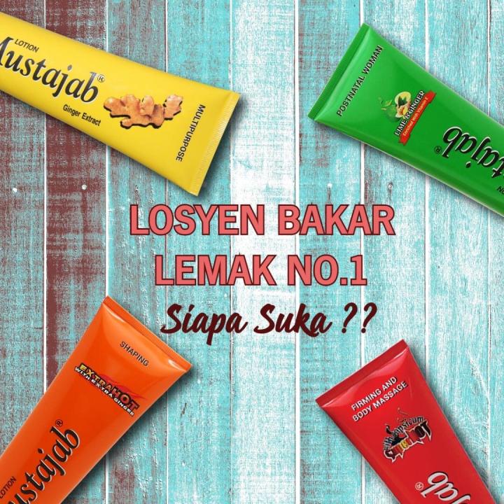 Dunia Herbs MUSTAJAB Losyen 130ml 100% Original HQ Ori Yusmira Lotion Panas Extra Super Hot ...