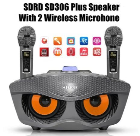 SDRD SD-306/SD306 Plus 30W Karaoke Player Dual bluetooth 4.2 Speaker ...