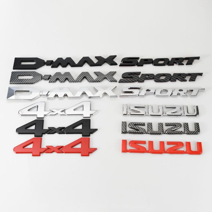3D Car Emblem Sticker Rear Trunk & Front Grille 4X4 SPORT D-MAX Logo ...