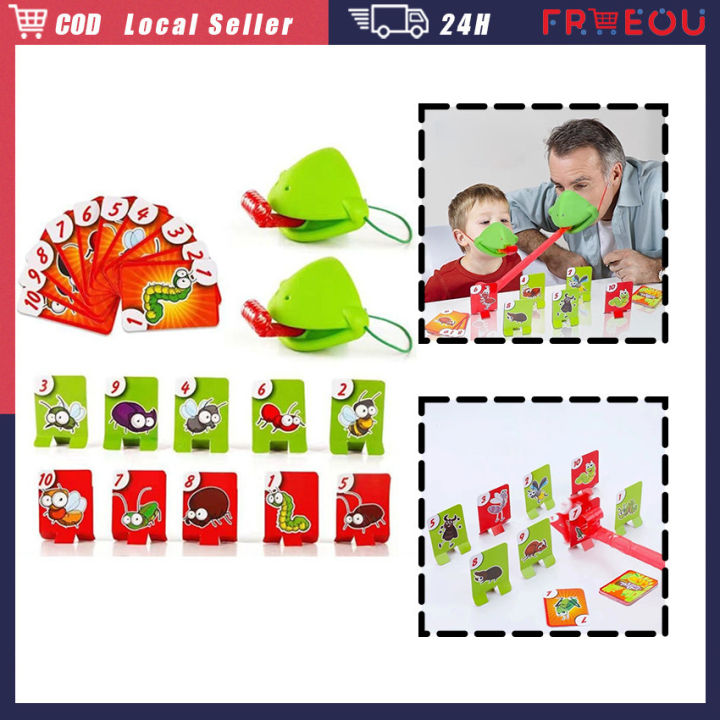 Frog Mouth Tongue Board Game Frog Tongue Toy Parent-child Interactive ...