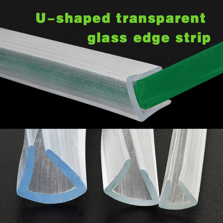 U-shaped transparent PVC soft plastic edge strip sealing strip steel ...