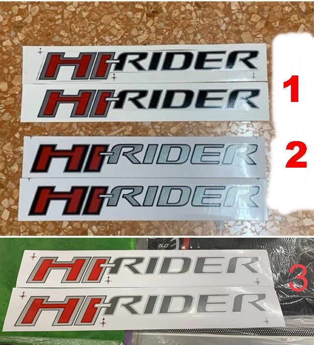 HiRIDER FORD RANGER sticker สติกเกอร์ ฟอร์ด แรนเจอร์ ไฮไรเดอร์ แก้มท้าย ...