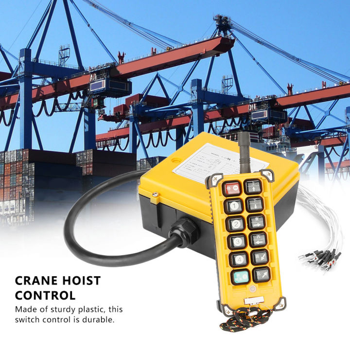 Crane Chain Hoist Push Button Switch Lifting Remote Controller 12 Buttons | Lazada.co.th