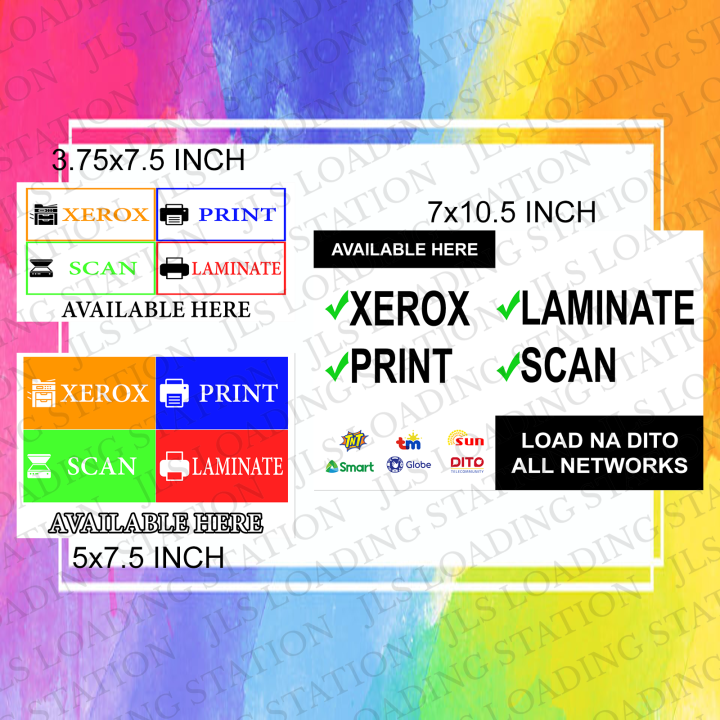 XEROX PRINT SCAN LAMINATE (LAMINATED/PVC) SIGNAGE | Lazada PH