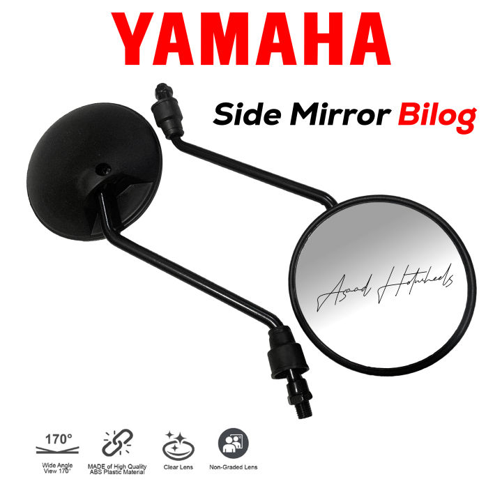 Yamaha Mio i125 1 pair Universal Round Side Mirror Long For Motorcycle ...