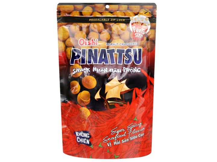 Đậu phộng Tân tân vị hải sản siêu cay Pinattsu Oishi gói 95g | Lazada.vn