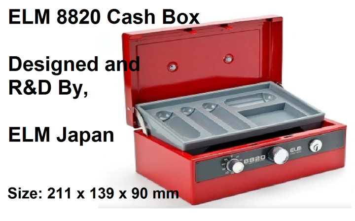 ELM Cash box 8820 from Japan | Lazada