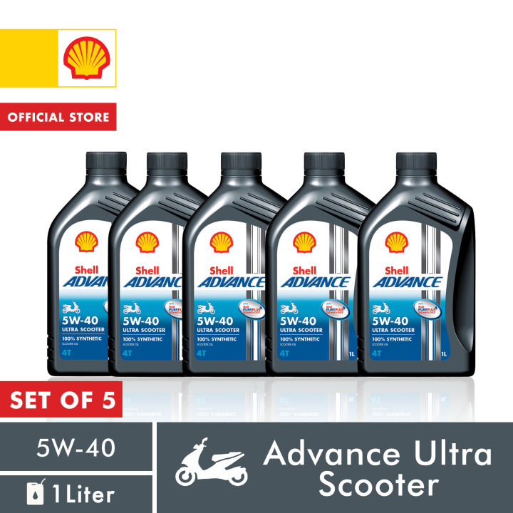 Shell Advance 4T Ultra 5W-40 Fully Sythetic Engine Oil designed for ...