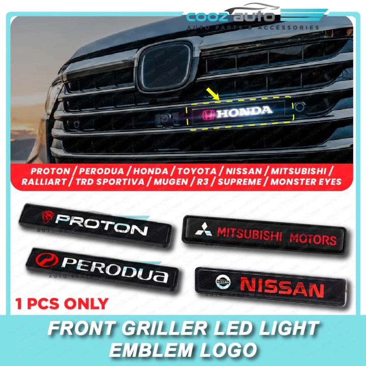 Car Front Grille LED Light Emblem Logo Perodua Proton Honda Toyota ...