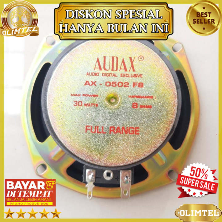 SPEAKER 5 INCH FULLRANGE AUDAX 30WATT 8 OHM 5IN 5" AUDAX TOA COLUMNOLIMTEL | Lazada Indonesia